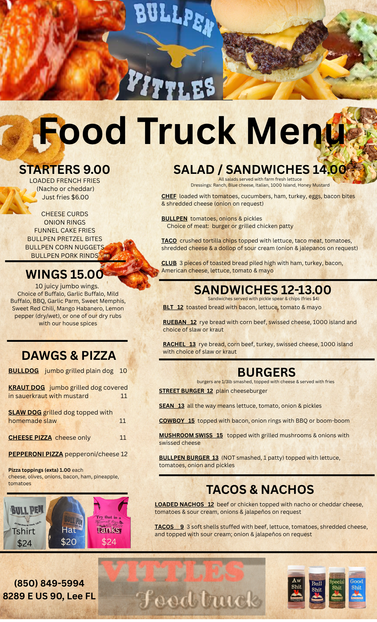 Vittles Menu – Edge Of Town
